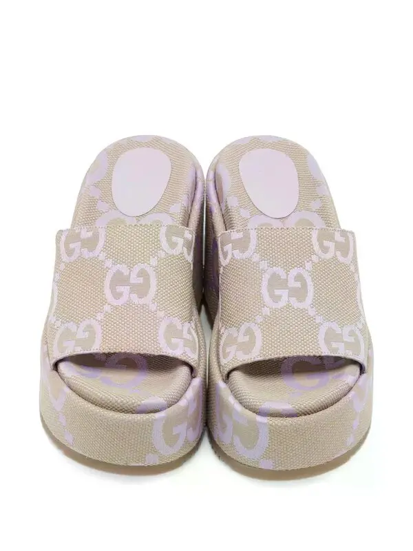 Gucci Jumbo Gg Platform Slide Sandals