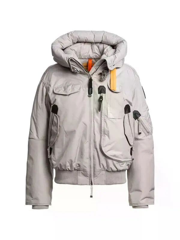 PARAJUMPERS Gobi Hooded Bomber Jacket - Grey