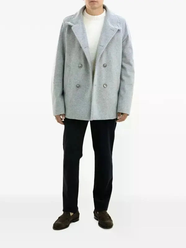 Herno Double-breasted High-neck Coat
