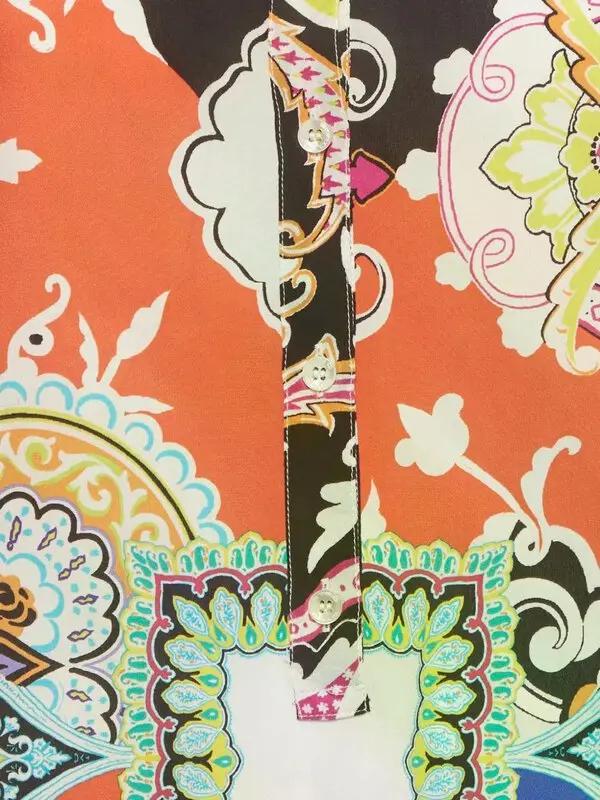 Etro Paisley Print Crepe Tunic Dress