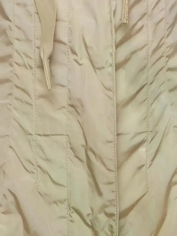 Prada Smocked Zip-up Raincoat