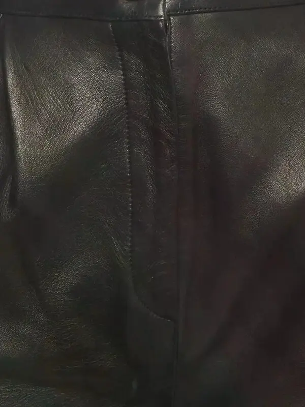 Magda Butrym Leather Pleated Trousers
