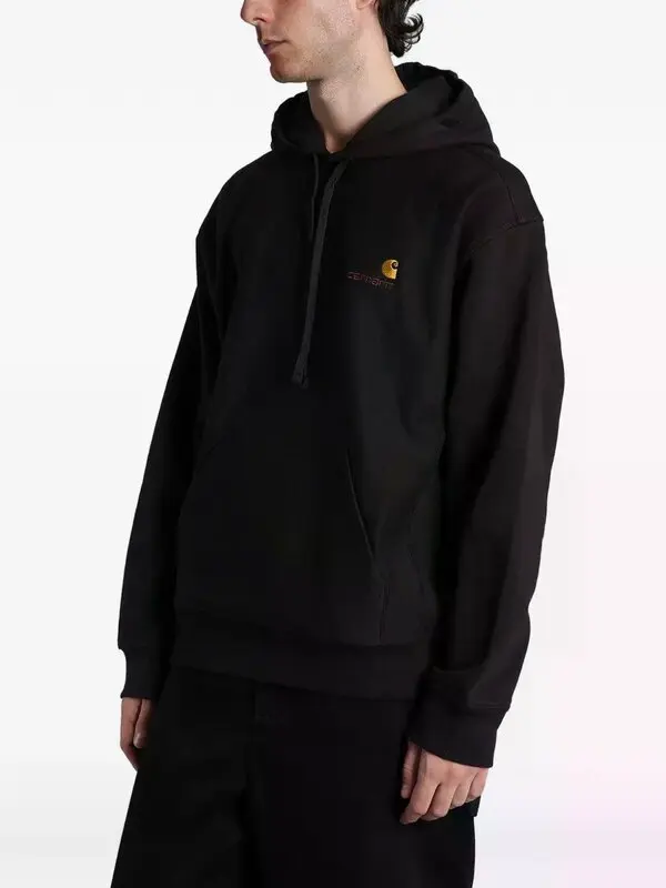 Carhartt Work In Progress Embroidered Logo Hoodie - Black