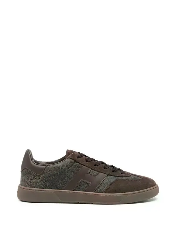Hogan Suede Sneakers With Logo Detail - Brown