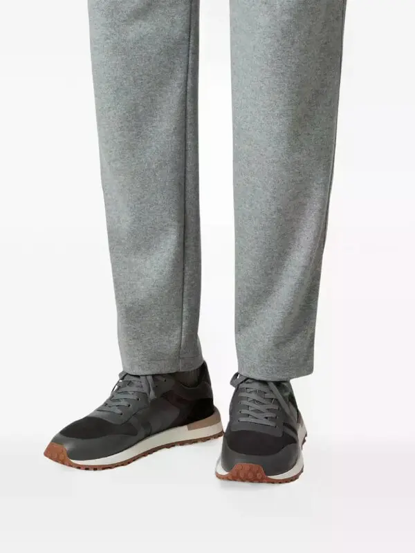 BRETT JOHNSON Drawstring Velvet-texture Track Pants