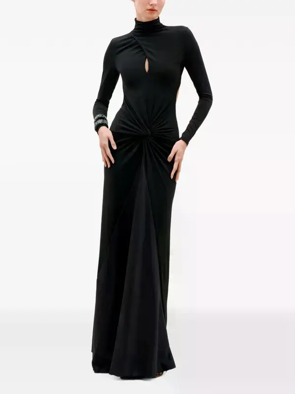 Silvia Tcherassi Birdy Knotted Cut-out Maxi Dress