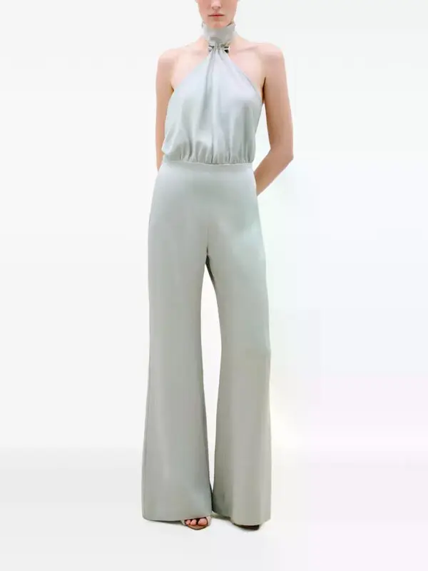 Silvia Tcherassi Imperio Halterneck Jumpsuit - Grey