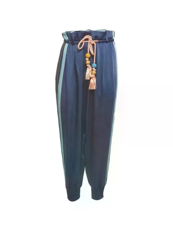 PETER PILOTTO Striped Tassel-belt Trousers