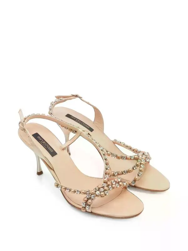 SERGIO ROSSI Crystal-embellished Slingback Sandals