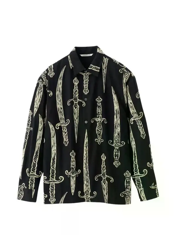 A KIND OF GUISE Derbin Sword-print Long-sleeved Shirt
