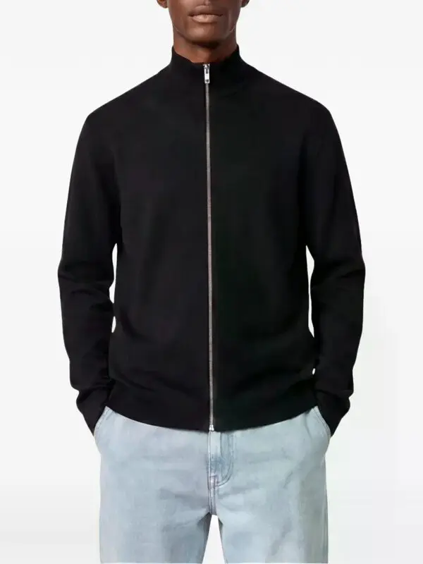 KIEFERMANN Borian Zip-up High-neck Sweatshirt - Black