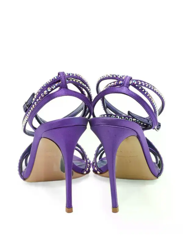 LE SILLA Crystal-embellished Ankle-strap Sandals