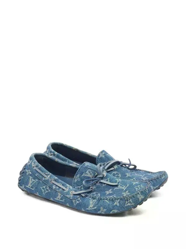 LOUIS VUITTON Arizona Monogram Driver Loafers