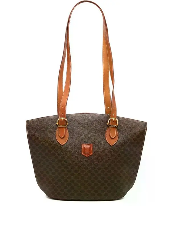 Celine 1999 Macadam Coated Canvas Tote Bag