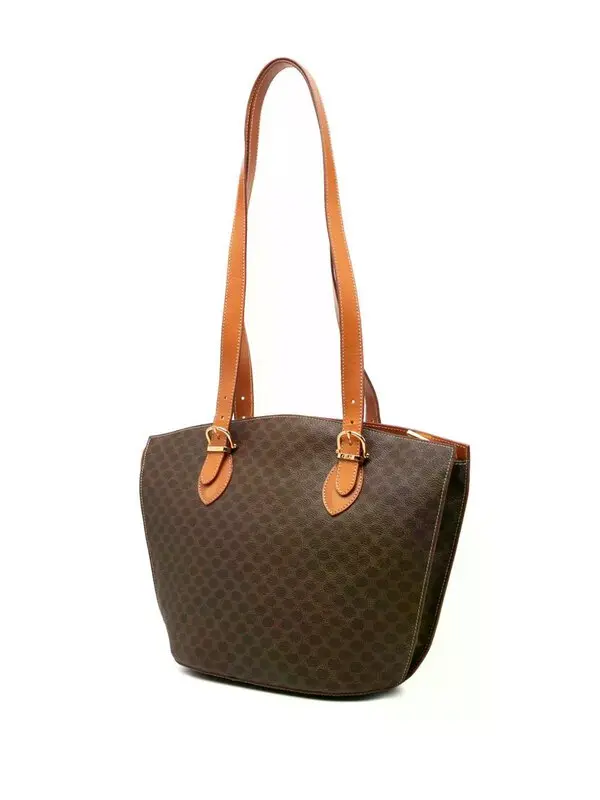 Celine 1999 Macadam Coated Canvas Tote Bag