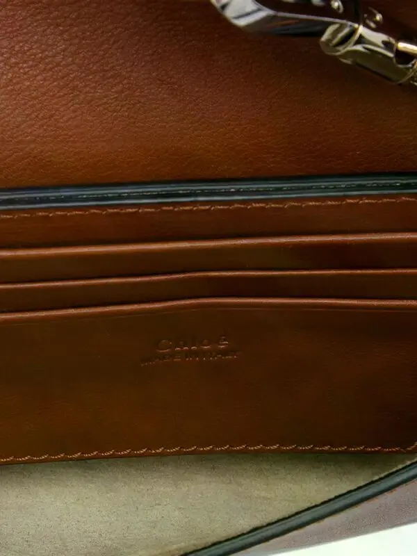 Chloé 2021-2026 Mini Calfskin And Suede Faye Chain Crossbody Bag