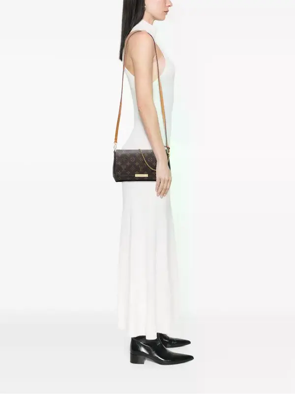 LOUIS VUITTON 2014 Monogram Favorite Mm Satchel - Brown
