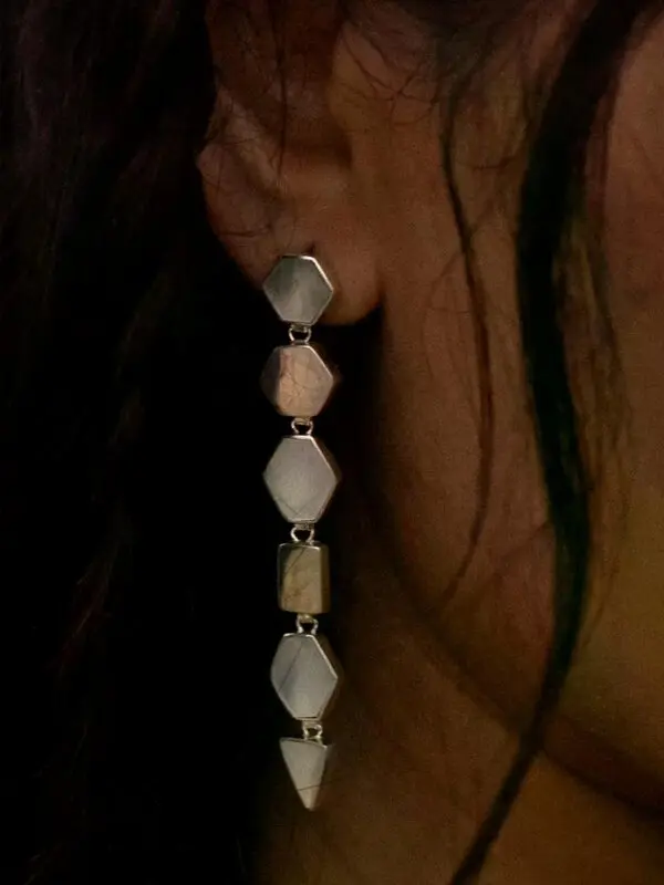 FREYA ROSE Warrioress Armour Drop-design Earrings