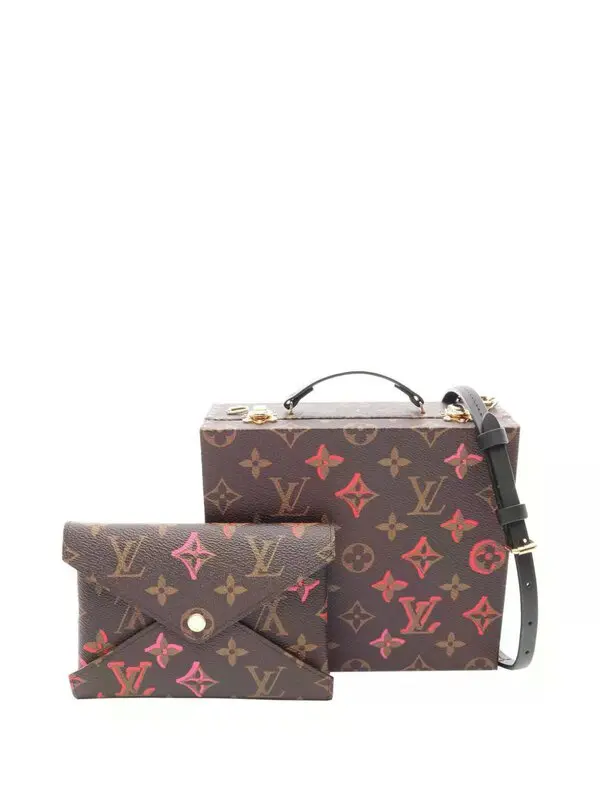 LOUIS VUITTON 2000-2026 Monogram Falling In Love Mobile Box Satchel - Brown