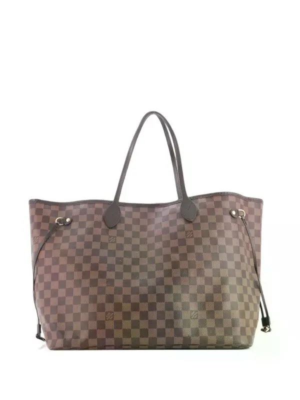 LOUIS VUITTON Neverfull Nm Damier Gm Tote Bag - Brown