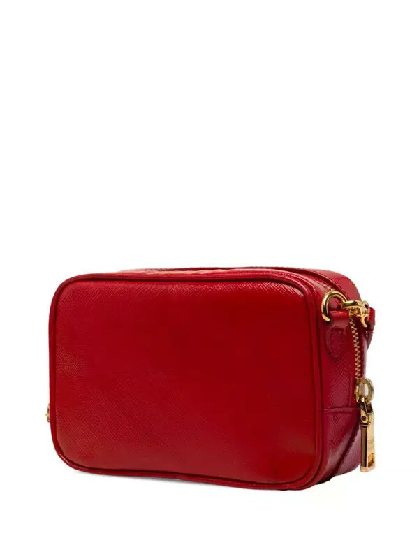 Prada 2013-2026 Saffiano Vernice Bow Camera Bag Crossbody Bag