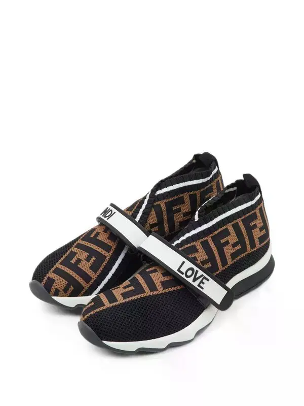 Fendi Rockoko Touch-strap Sneakers
