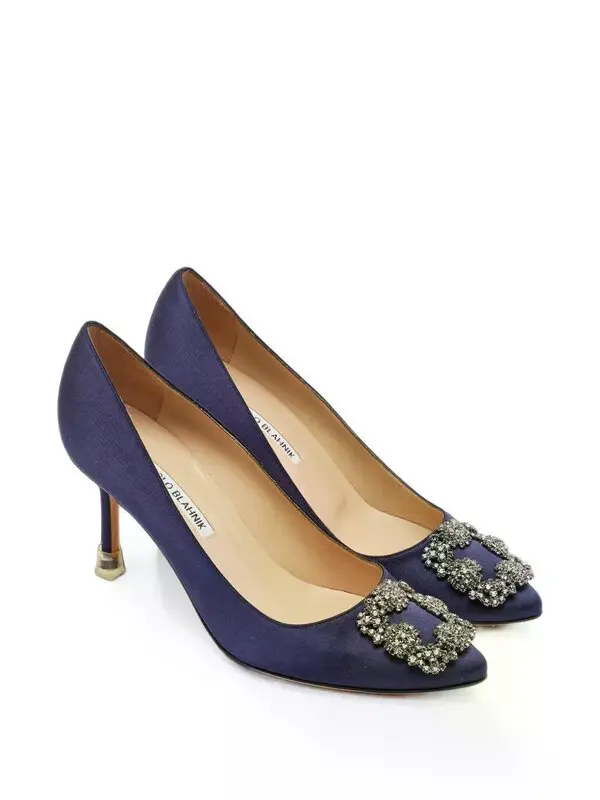 Manolo Blahnik Hangisi Buckle Pumps