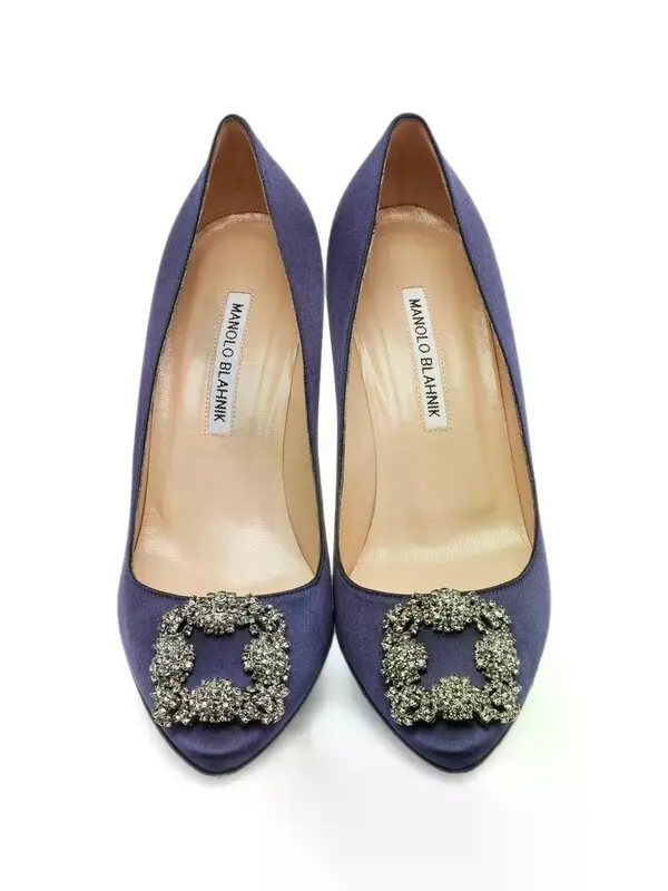 Manolo Blahnik Hangisi Buckle Pumps