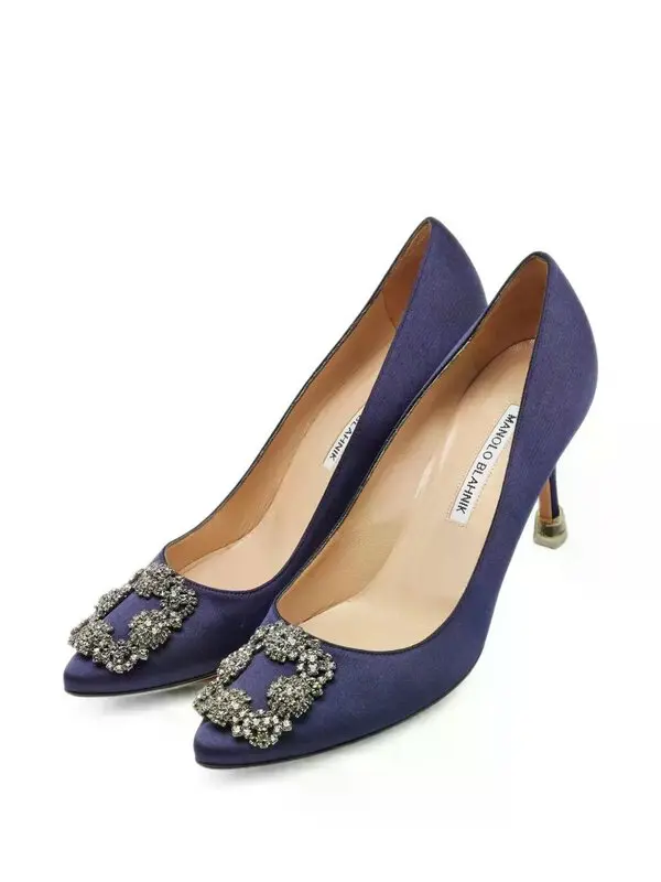 Manolo Blahnik Hangisi Buckle Pumps