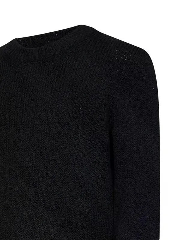 D4.0 Ribbed-knit Crew-neck Sweater