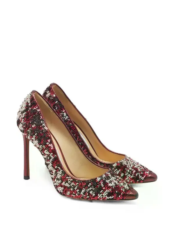 JIMMY CHOO Anouk Sequin-embellished Pumps