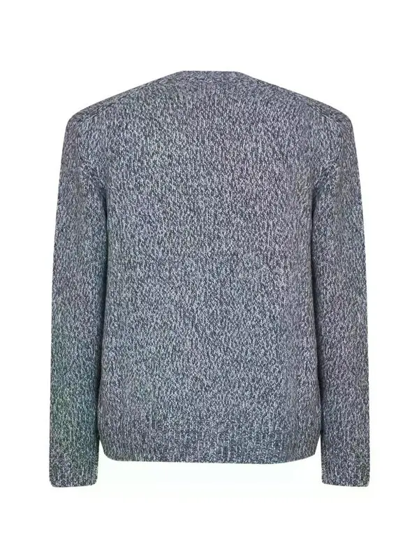 Nn07 Flint Marl-knit V-neck Sweater