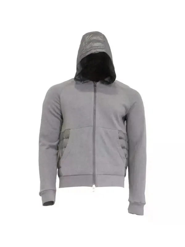 Moncler Quilted Accent Hoodie - Grey