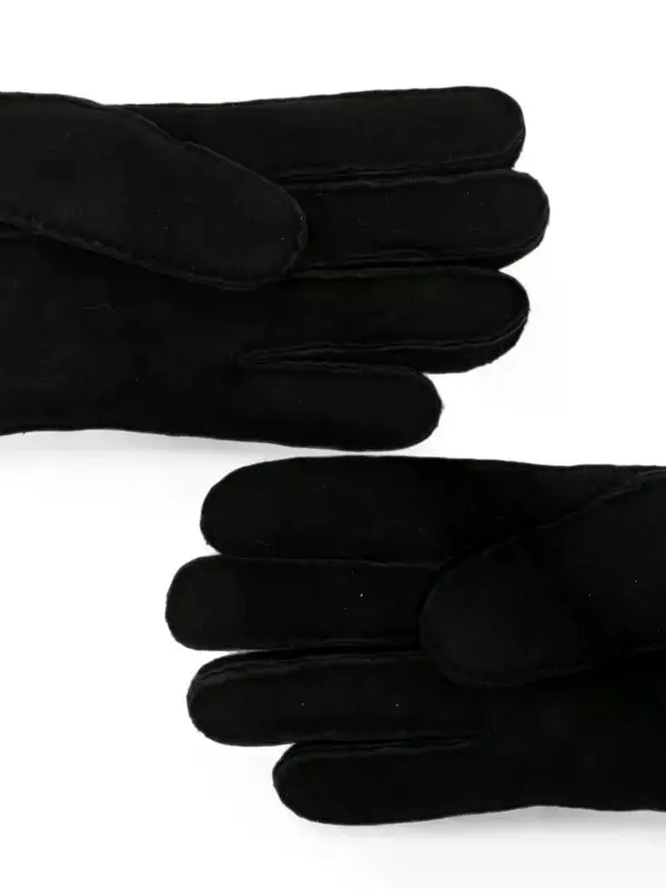 Corneliani Logo-plaque Suede-finish Gloves