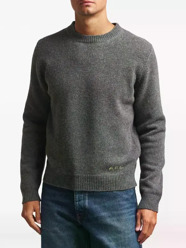 A.p.c. Logo-detail Wool Sweater