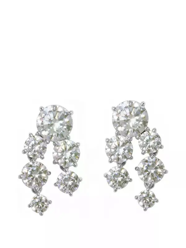Completedworks Cubic Zirconia Drop Earrings - Silver