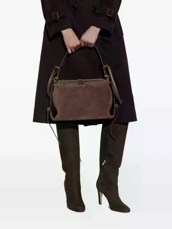 Yuzefi Bento Suede Shoulder Bag
