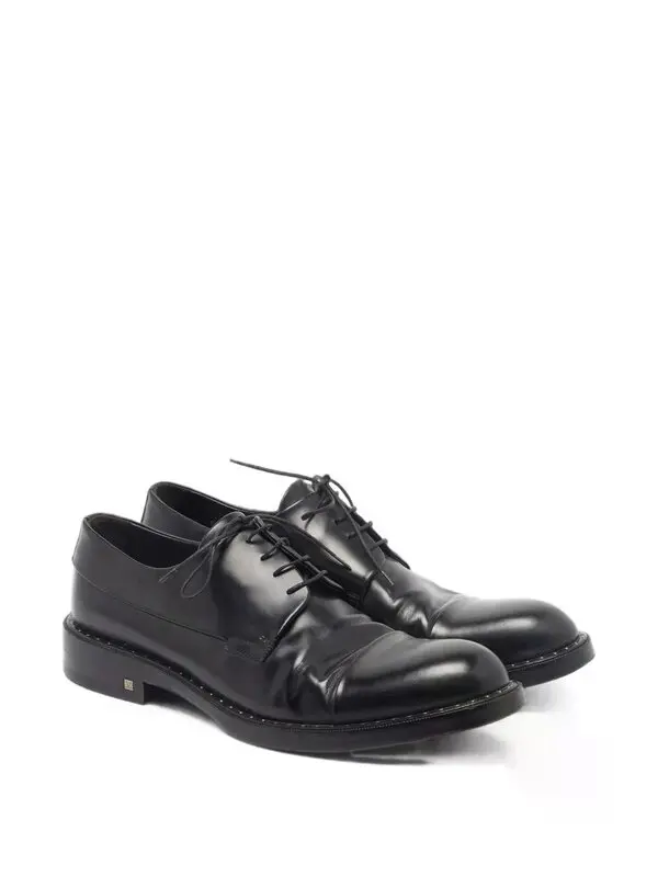 LOUIS VUITTON Micro-stud Leather Derby Shoes