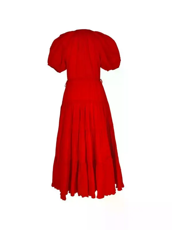 Ulla Johnson Puffed-sleeve Tiered Dress