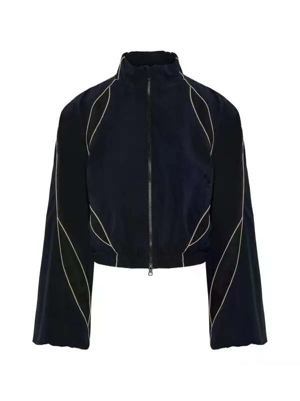 SRVC STUDIO Slash Cropped Track Jacket
