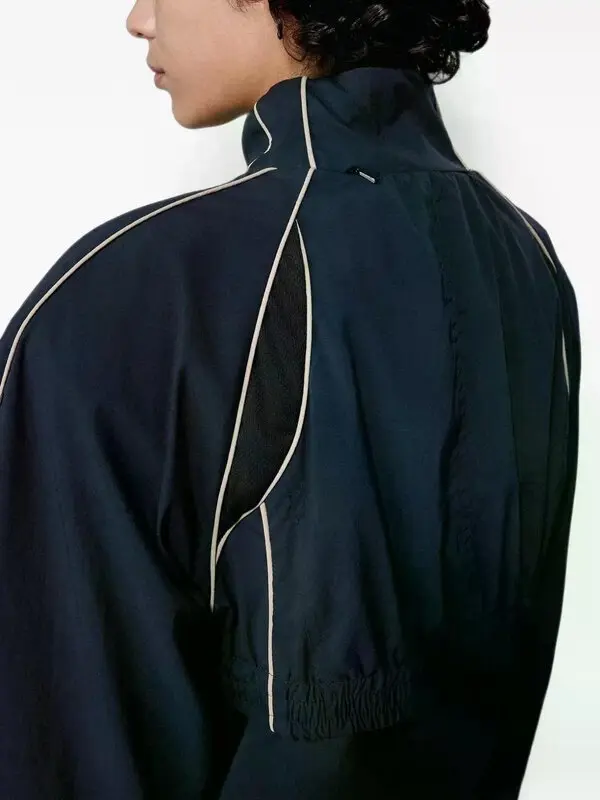 SRVC STUDIO Slash Cropped Track Jacket