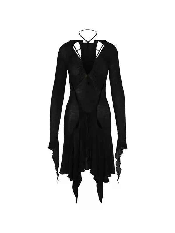 SRVC STUDIO Cut-out Asymmetric Midi Dress