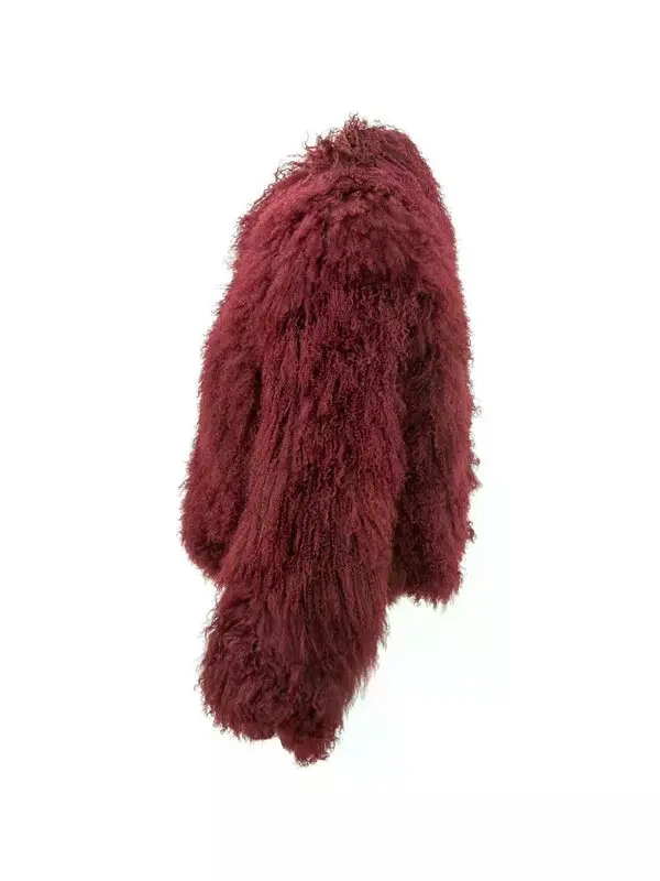 MARTHA LOUIS Mongolian-fur Cropped Jacket