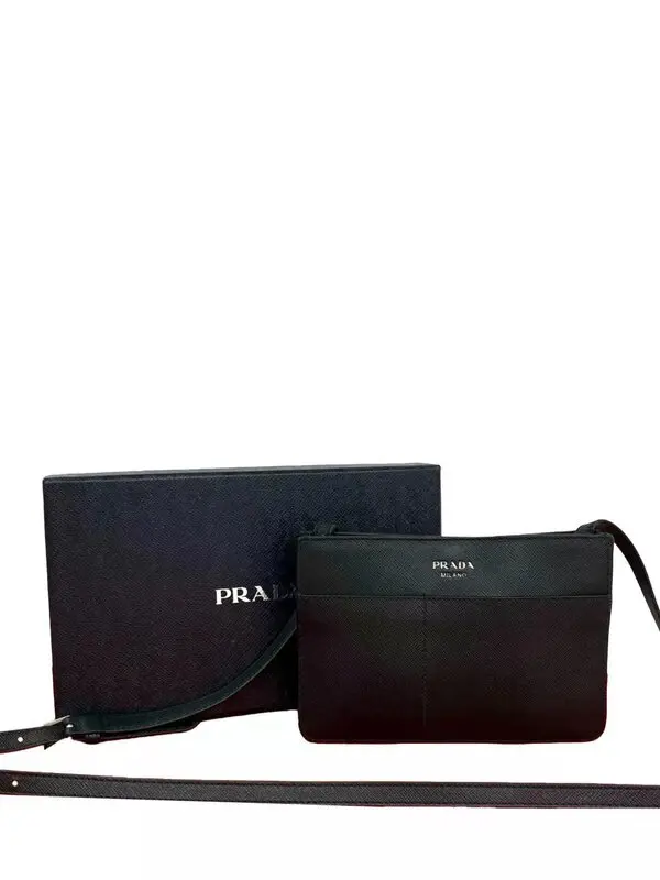 Prada 2000-2013 Saffiano Lux Crossbody Bag
