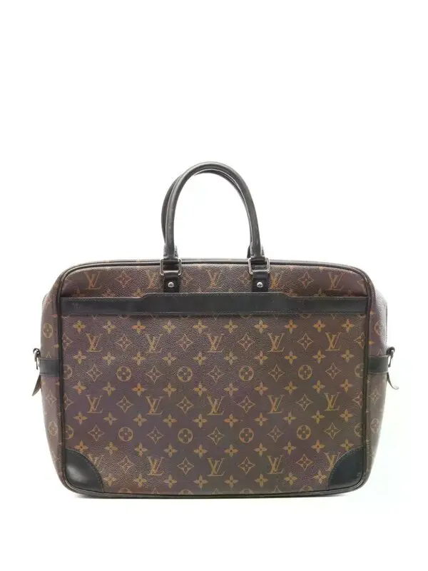 LOUIS VUITTON 2010 Monogram Macassar Porte Documents Voyage Gm Business Bag