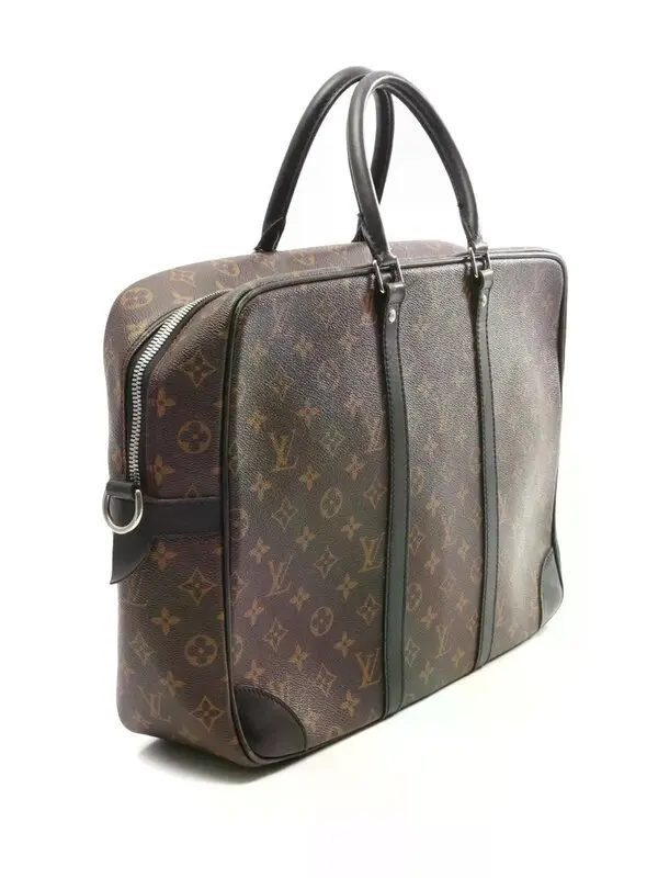 LOUIS VUITTON 2010 Monogram Macassar Porte Documents Voyage Gm Business Bag