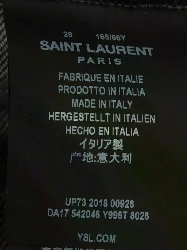 Saint Laurent Coated Skinny Jeans