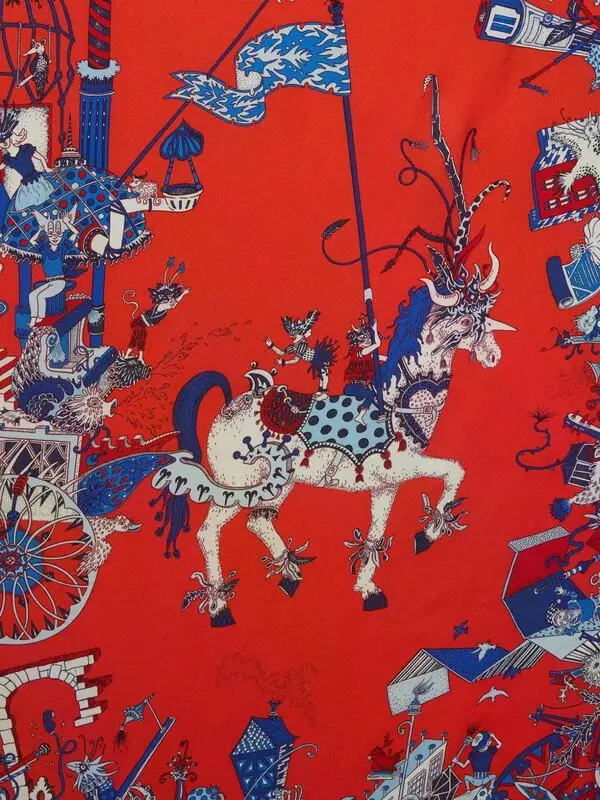 Hermès La Folle Parade 90 Scarf