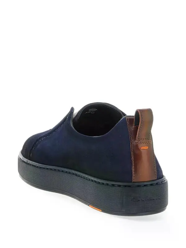 Santoni Victory Leather Slip-on Sneakers