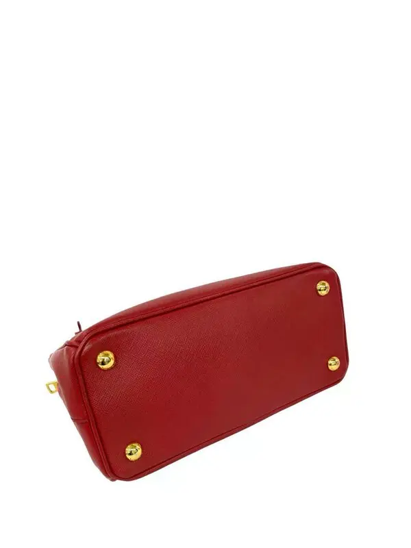 Prada 2010-2026 Medium Saffiano Galleria Double Zip Satchel
